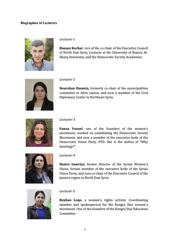 SSDS – Rojava – Resistance, Resilience, and Renewal – Global University ...