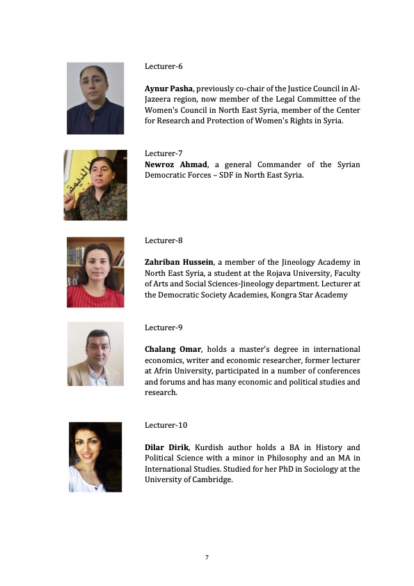 SSDS – Rojava – Resistance, Resilience, and Renewal – Global University ...